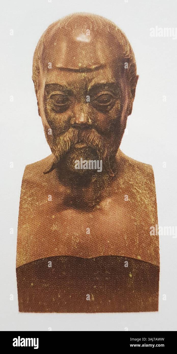 A bronze portrait of Tycho Brahe, purchased in 1929, from the Swedish ...