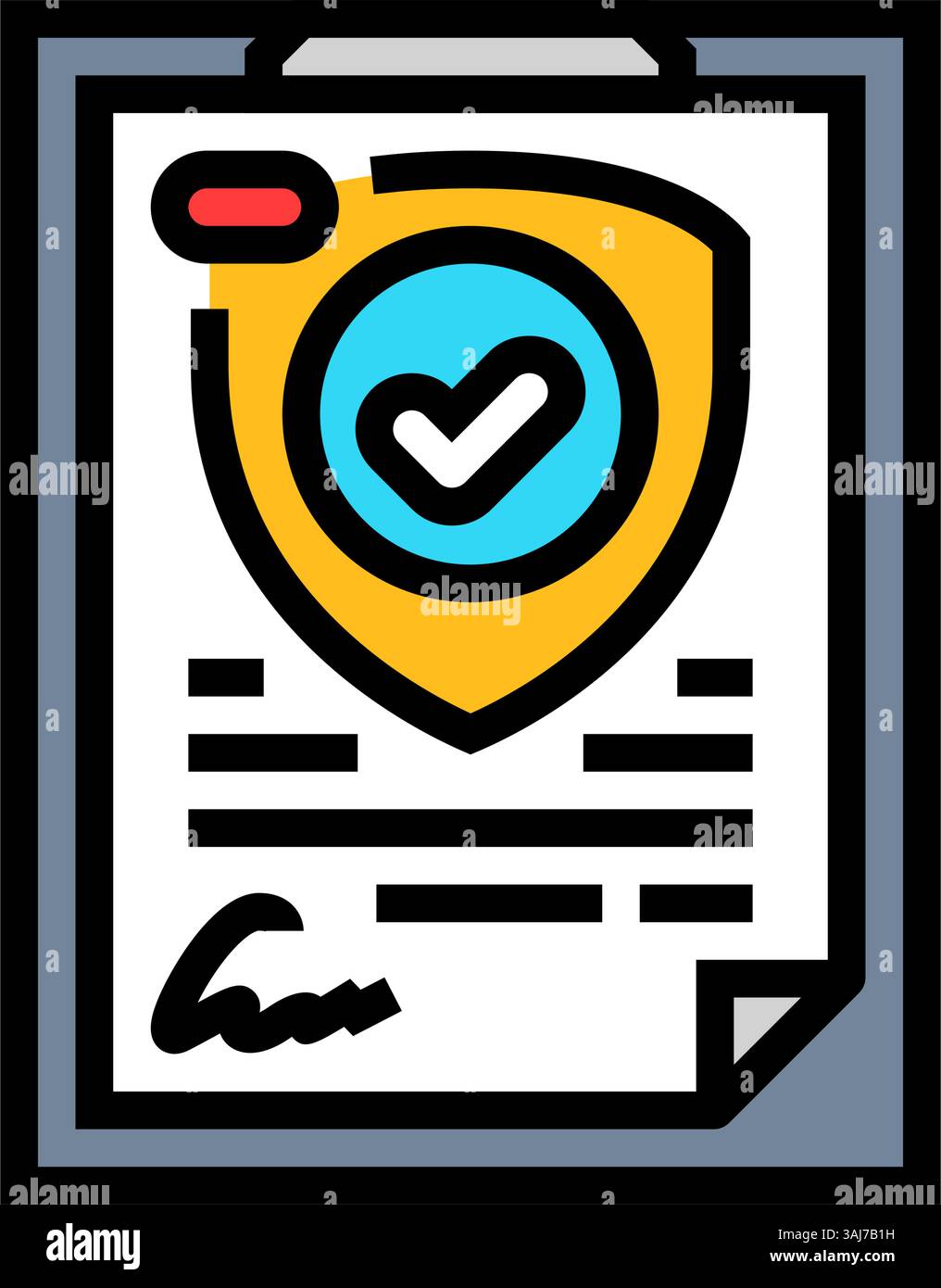 consent agreement ethical ai color icon vector illustration Stock ...