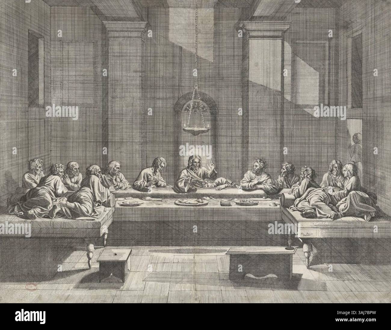 Sacramentum Eucharistiae by Jean Dughet, circa 1650, depicts the ...