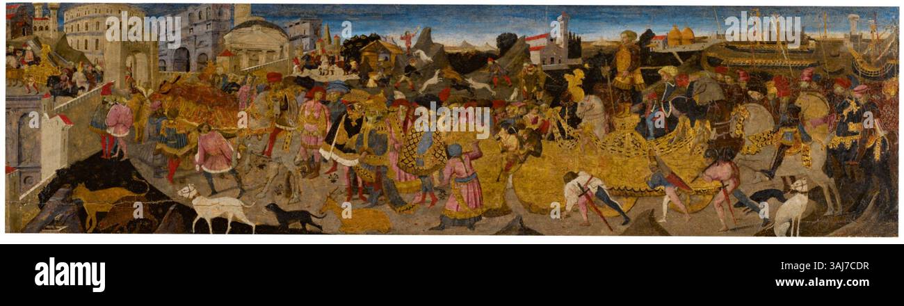 Apollonio di Giovanni’s 'Triumph of Marcus Furius Camillus' depicts the ...