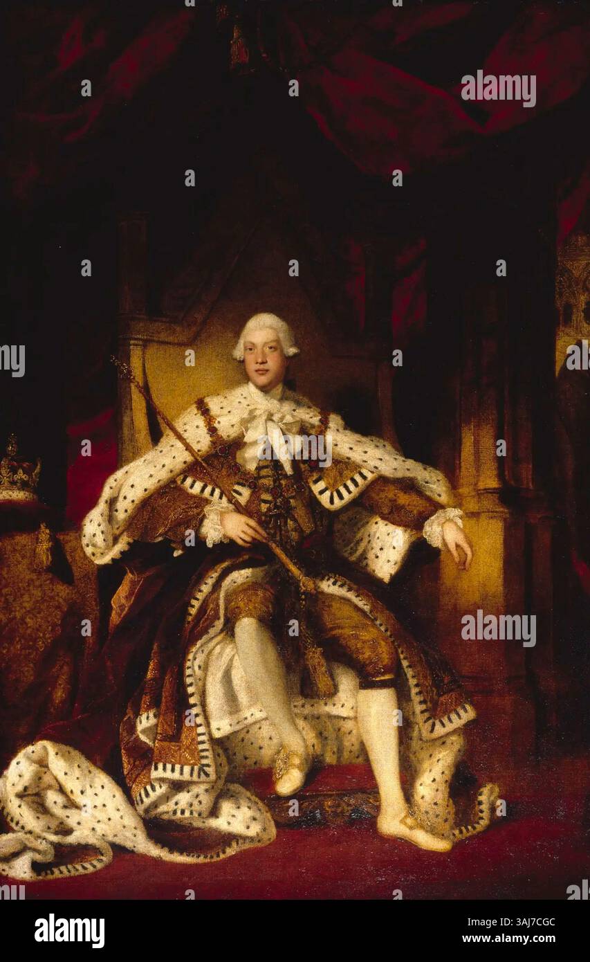 Portrait of King George III of Great Britain painted by Joshua Reynolds ...