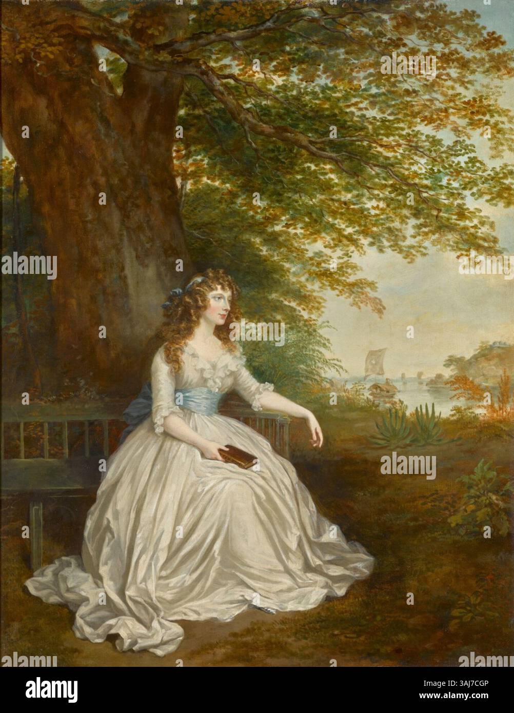 Arthur William Devis painted this full-length portrait of Emily Shakespear in India, circa 1790 ...