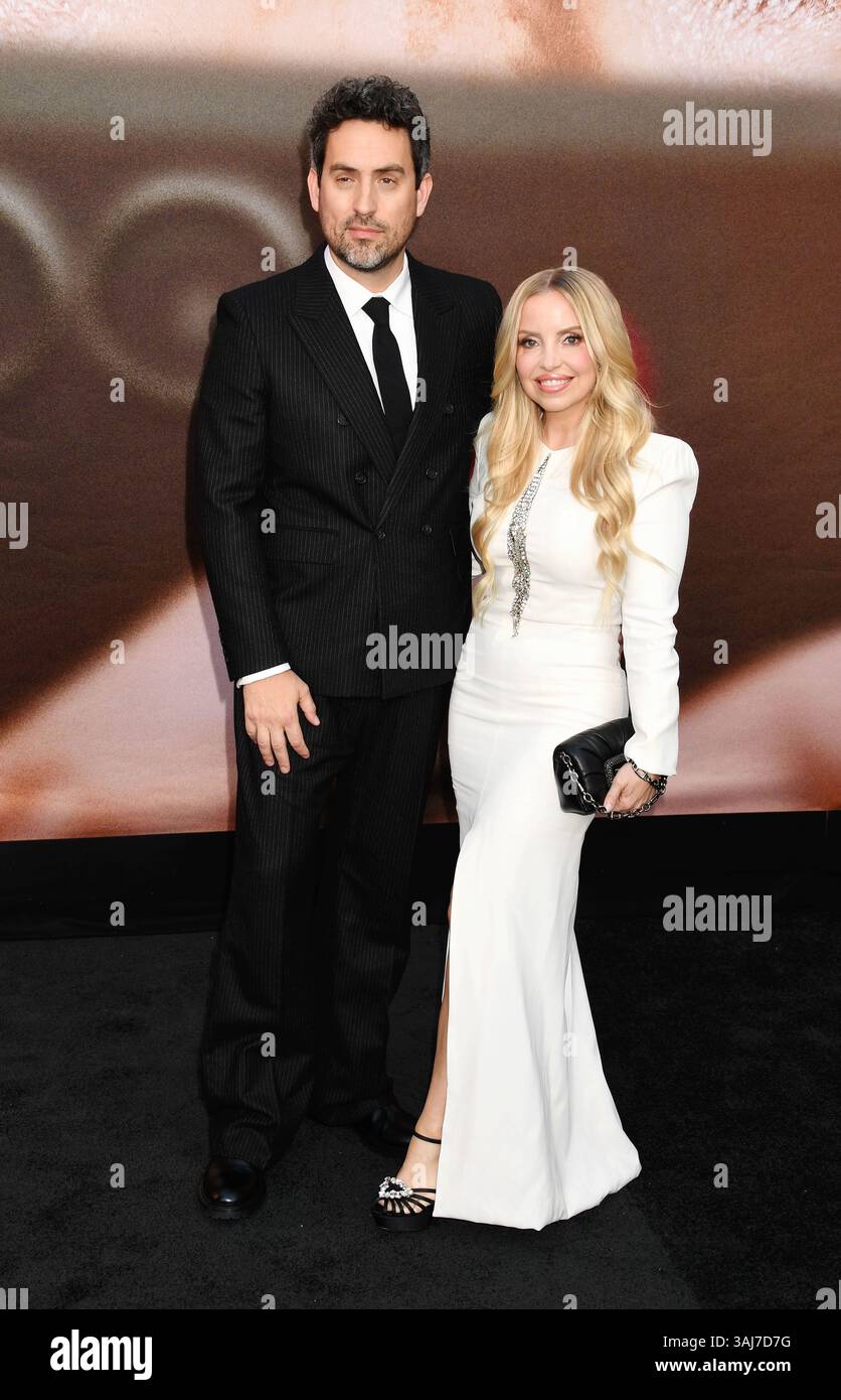 HOLLYWOOD, CALIFORNIA - APRIL 08: Ed Weeks and Alma Gu?mundsdóttir ...