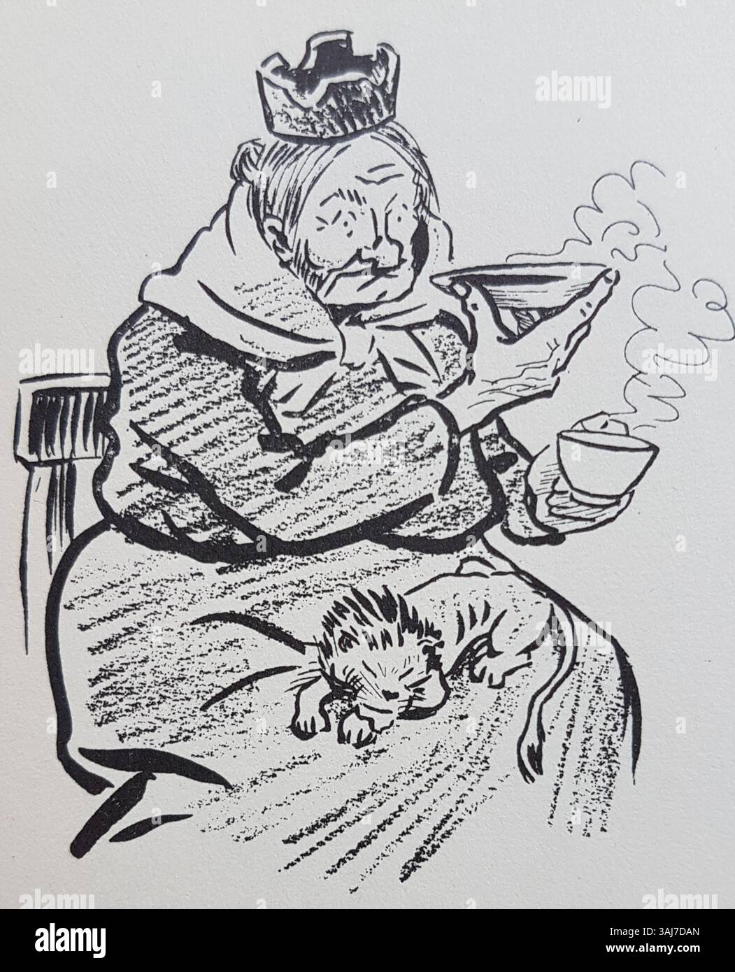Victor Bergdahl’s 1912 drawing portrays Albert Engström as 'Mother Svea ...