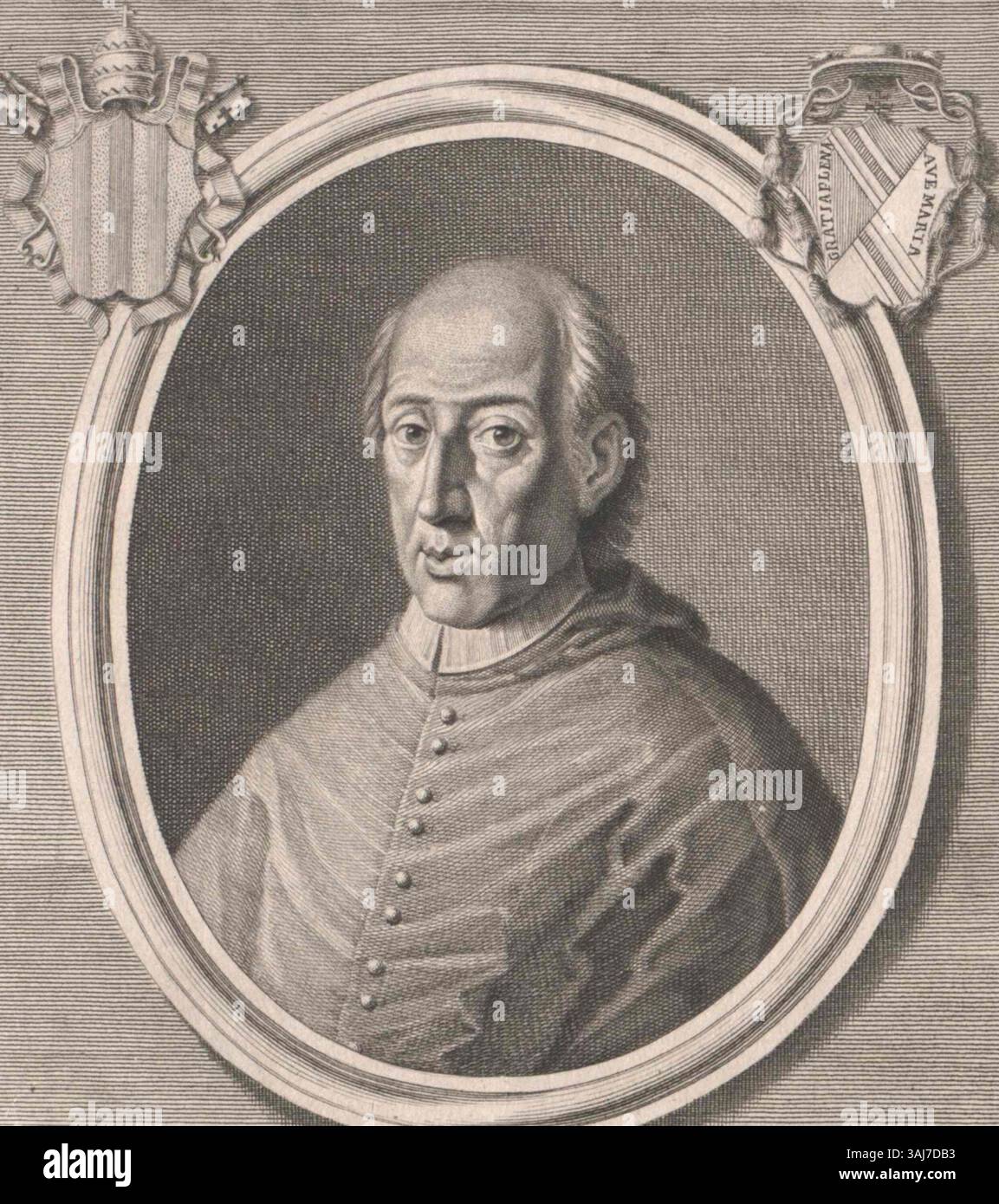 This 1747 engraving by Pietro Antonio Pazzi depicts Álvaro de Mendoza, Patriarch of the Indies ...