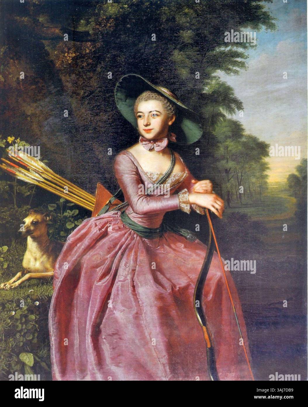 This 1760 painting by Christoph Friedrich Reinhold Lisiewski portrays a ...