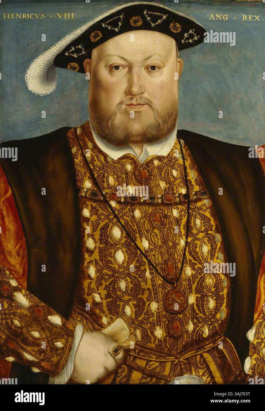 This 16th-century portrait of King Henry VIII, attributed to the studio ...