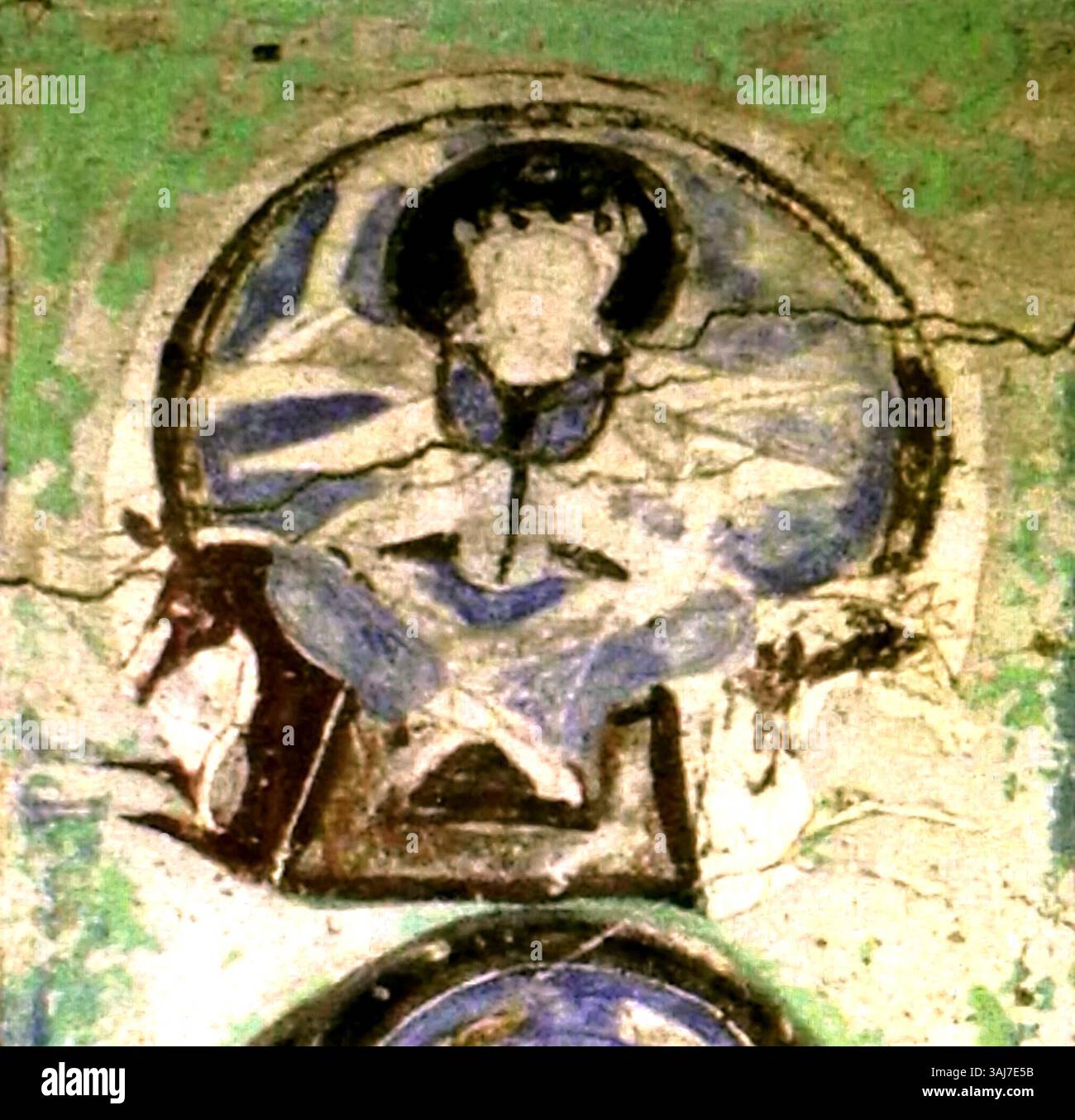 A 5th-century CE depiction of the Sun God in Cave 17. This ancient ...