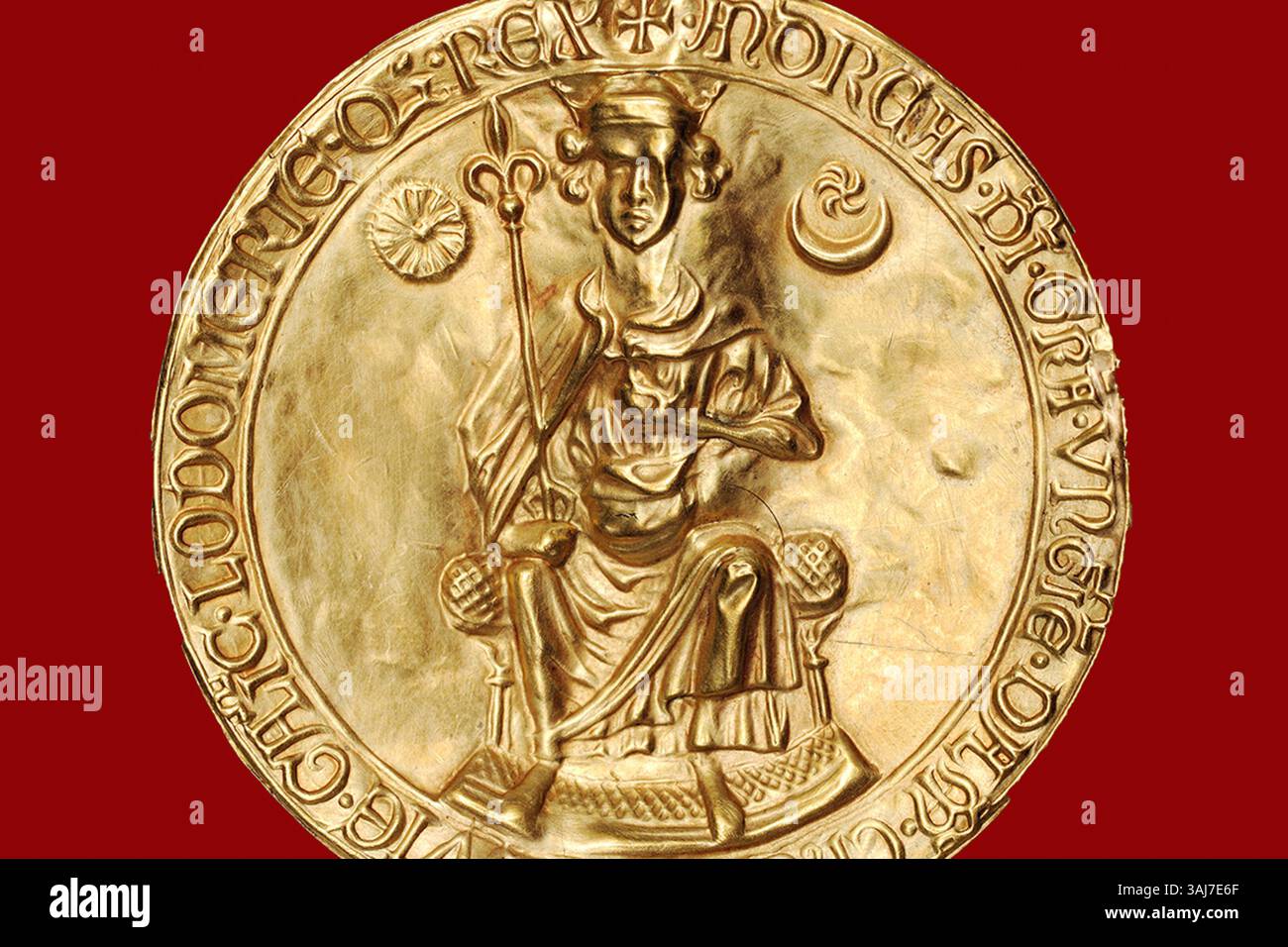 The seal of the Golden Bull of 1222, used by King Andrew II of Hungary ...