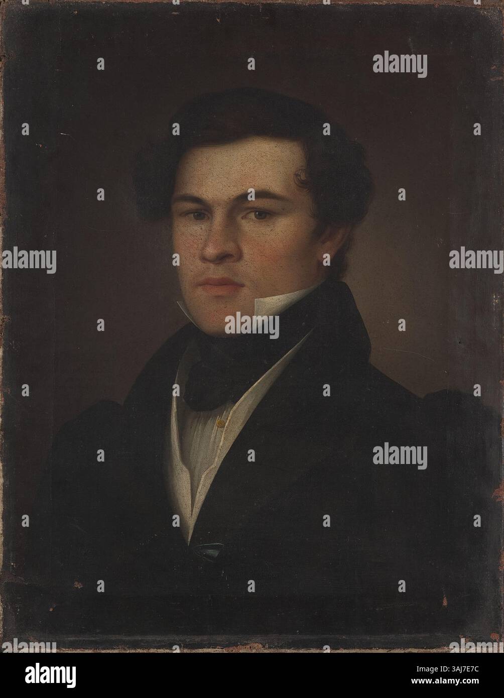 This circa 1830 portrait portrays Franciszek Ksawery Andrychewicz. The oil painting captures his ...