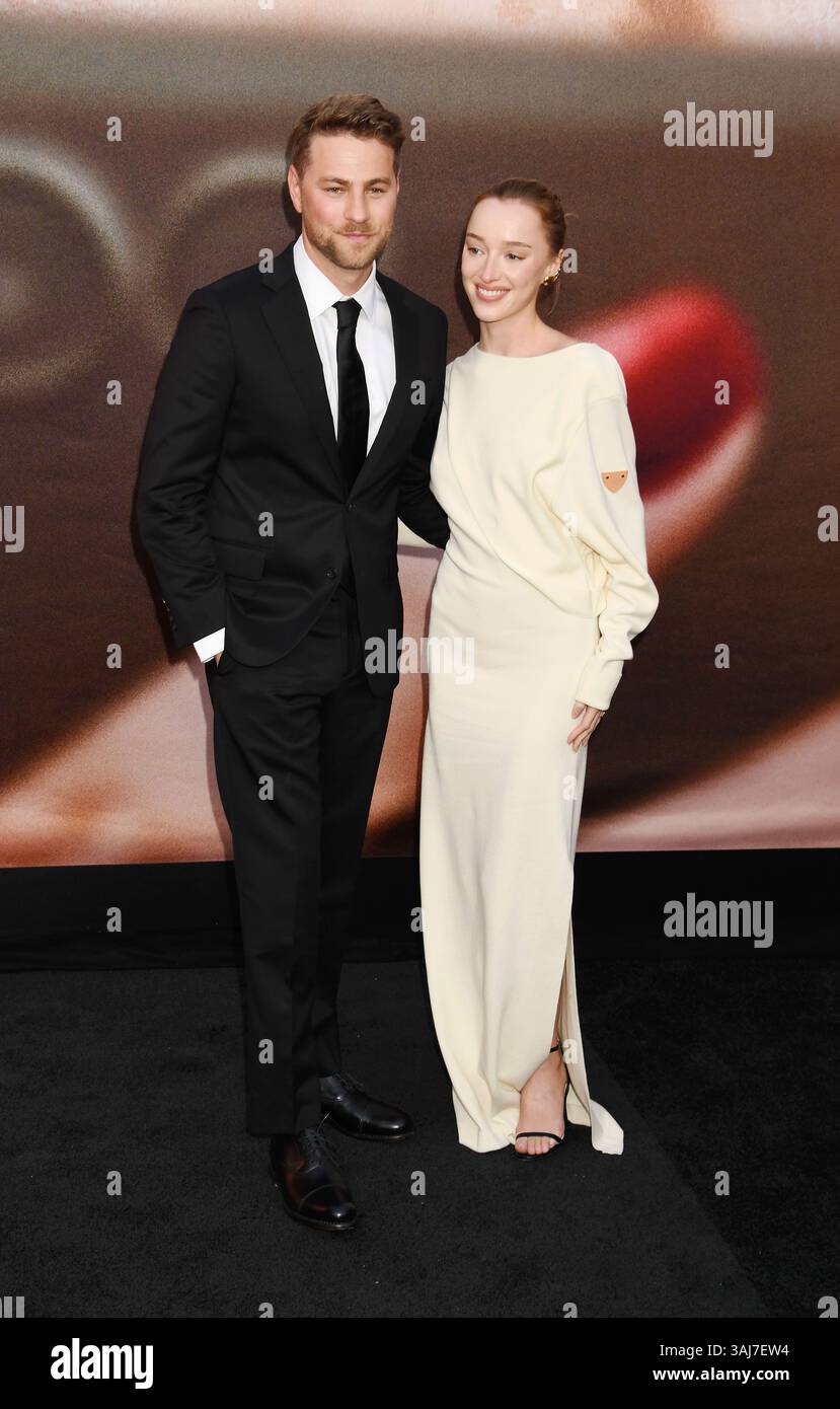 HOLLYWOOD, CALIFORNIA - APRIL 08: Cameron Fuller and Phoebe Dynevor ...