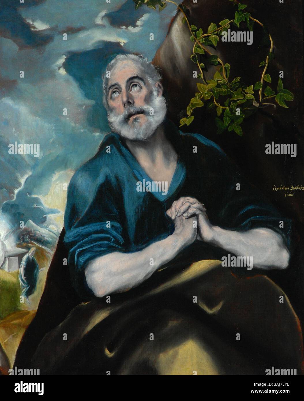 El Greco’s painting 'The Tears of Saint Peter' depicts Saint Peter’s ...