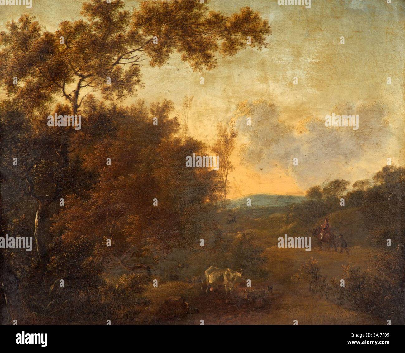 This circa 1650 painting attributed to a follower of Adam Pynacker ...