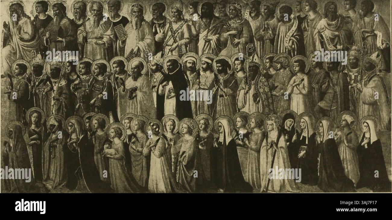 Fra Angelico's predella for the Pala di Fiesole, created around 1423-1424, depicts the ...