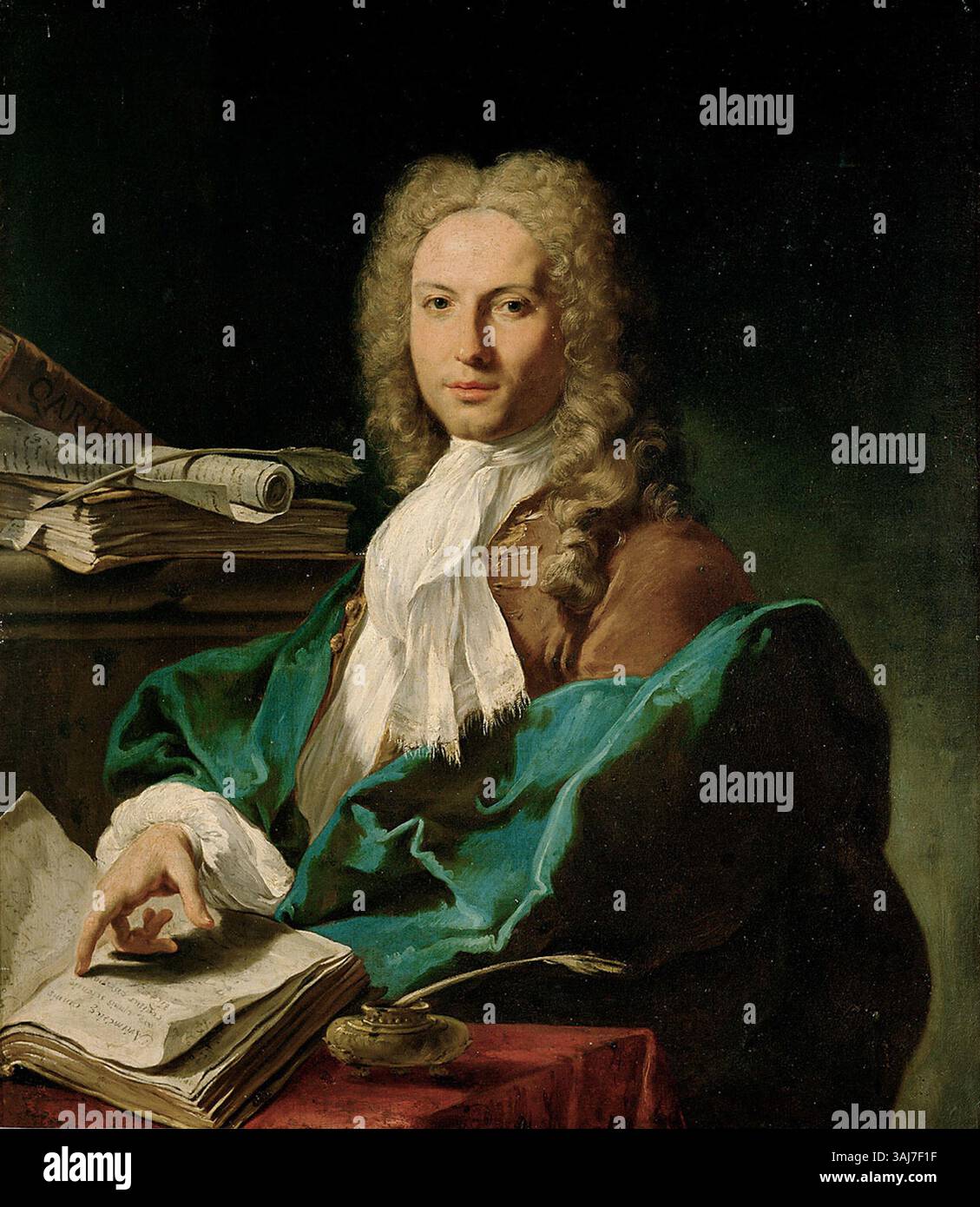 This 18th-century portrait, titled 'Bildnis eines Mathematikers ...