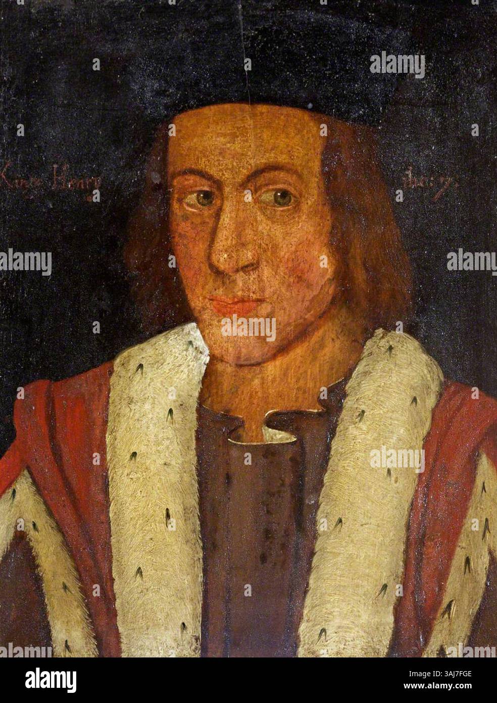 This portrait, painted around 1650, depicts King Henry VII of England ...