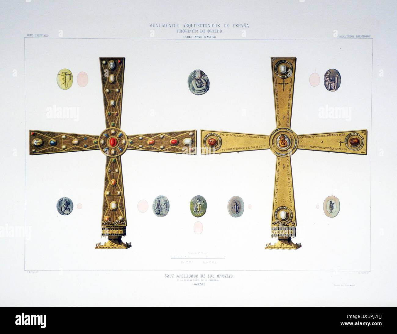 Teófilo Rufflé's chromolithograph based on Ciriaco Miguel Vigil's ...