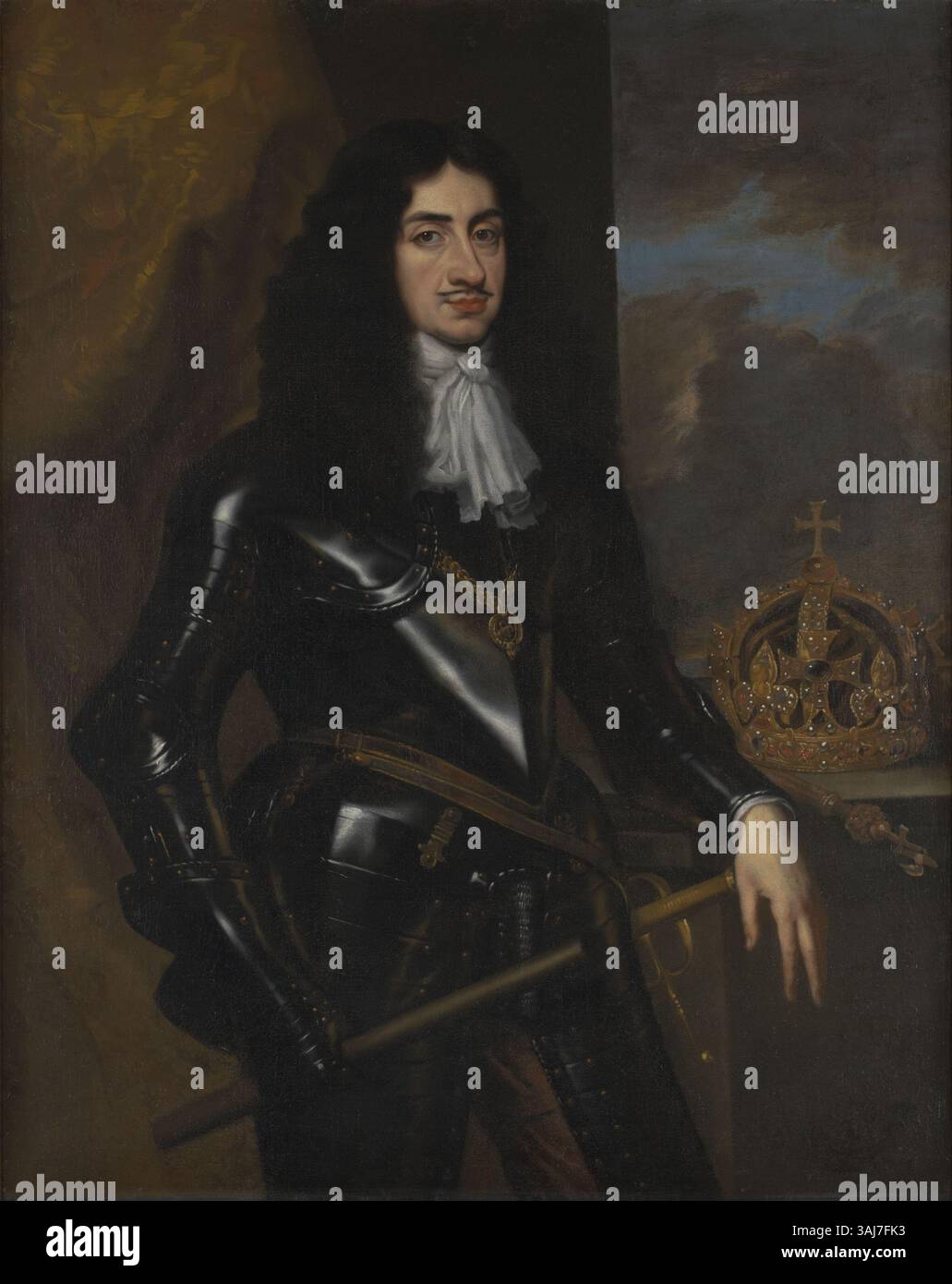 This portrait of King Charles II, painted by Peter Lely after 1650, is ...
