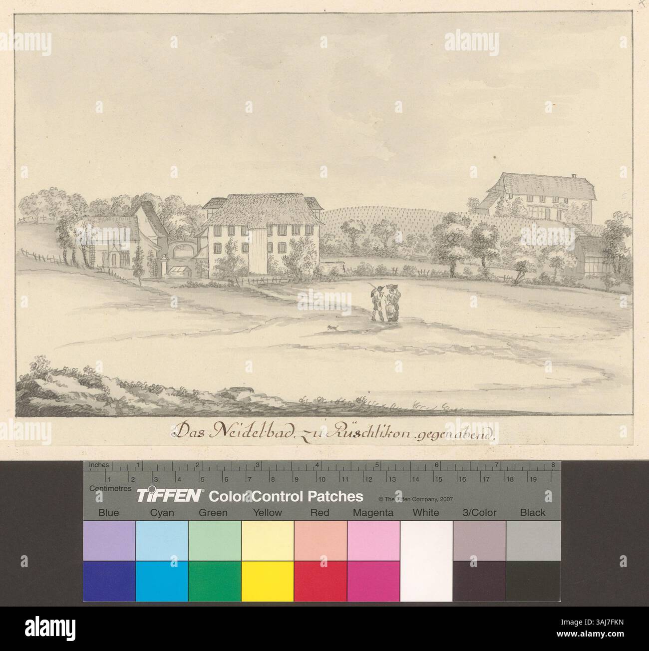 This drawing from the late 18th century by Johann Jakob Aschmann ...