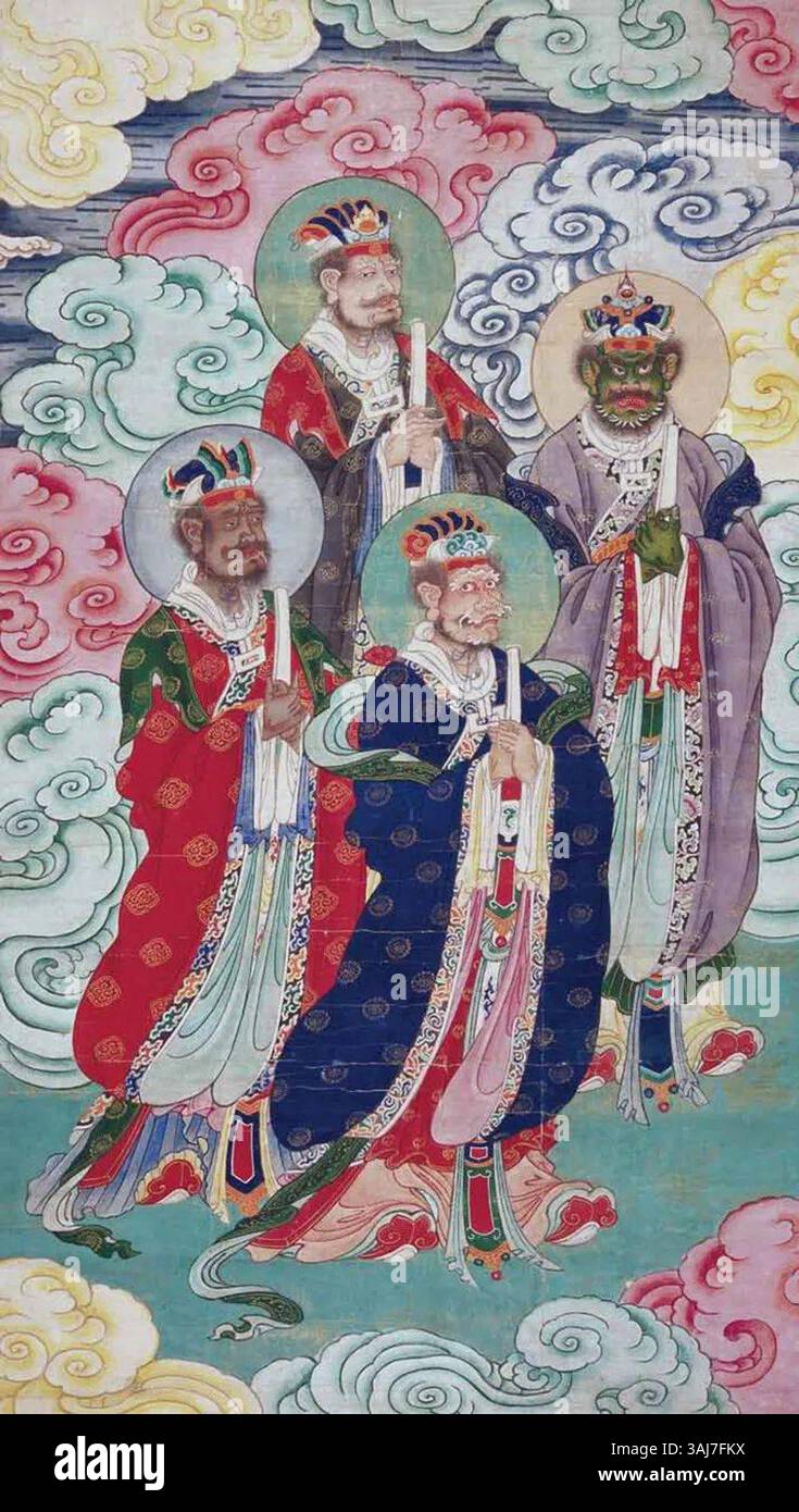 This Qing Dynasty painting showcases the White Cloud Temple, an ...