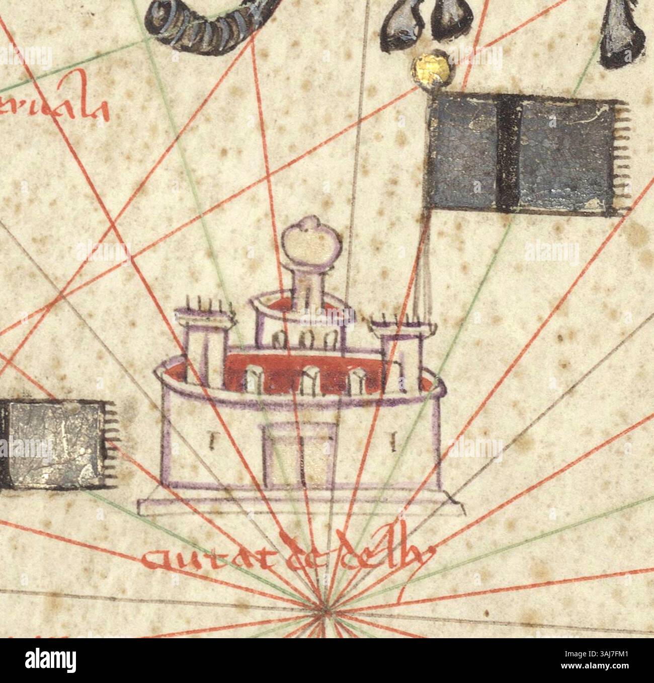 The City of Delhi, depicted in the Catalan Atlas of 1375, offers a ...