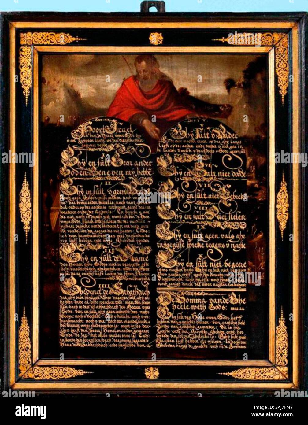 This 1644 painting, depicting Moses with the tablets of the Ten ...