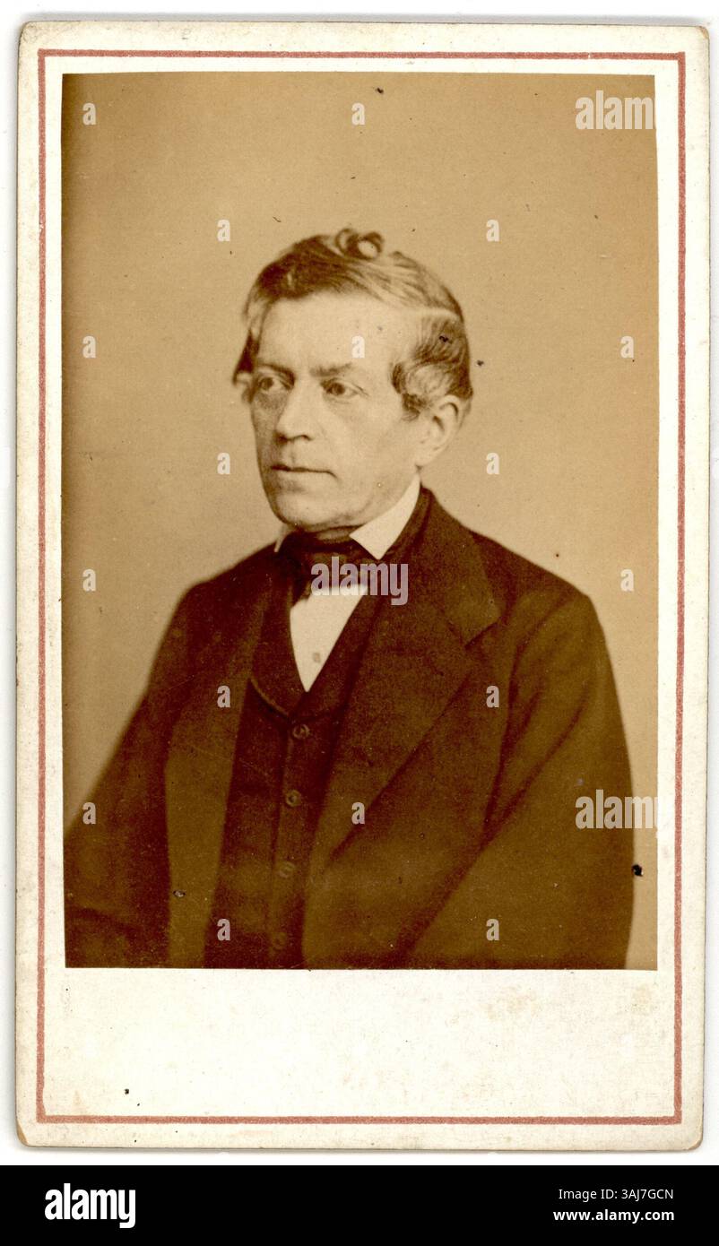 Photograph of David Friedrich Strauss, taken by Hermann Gnther between ...