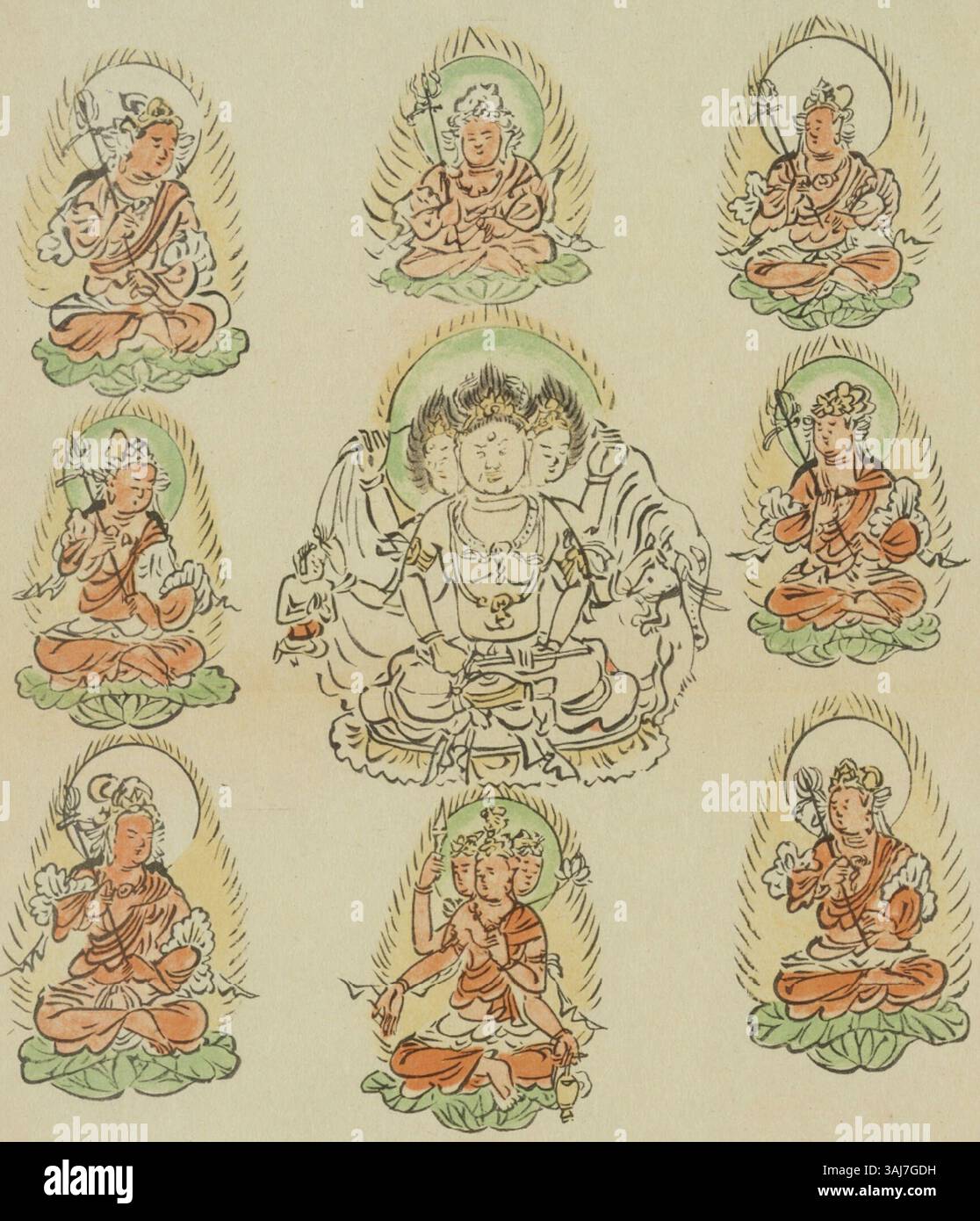 This Mandala of Mahākāla and the Saptamākas, part of the Kakuzensh ...