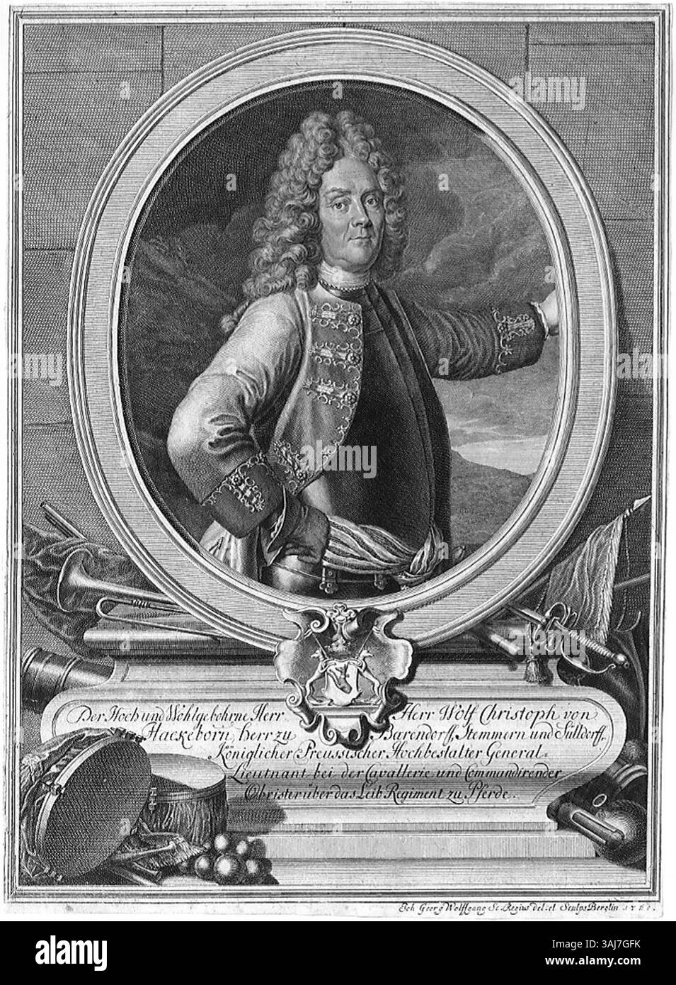 This 1719 engraving by J. G. Wolffgang depicts Wolf Christoph von ...