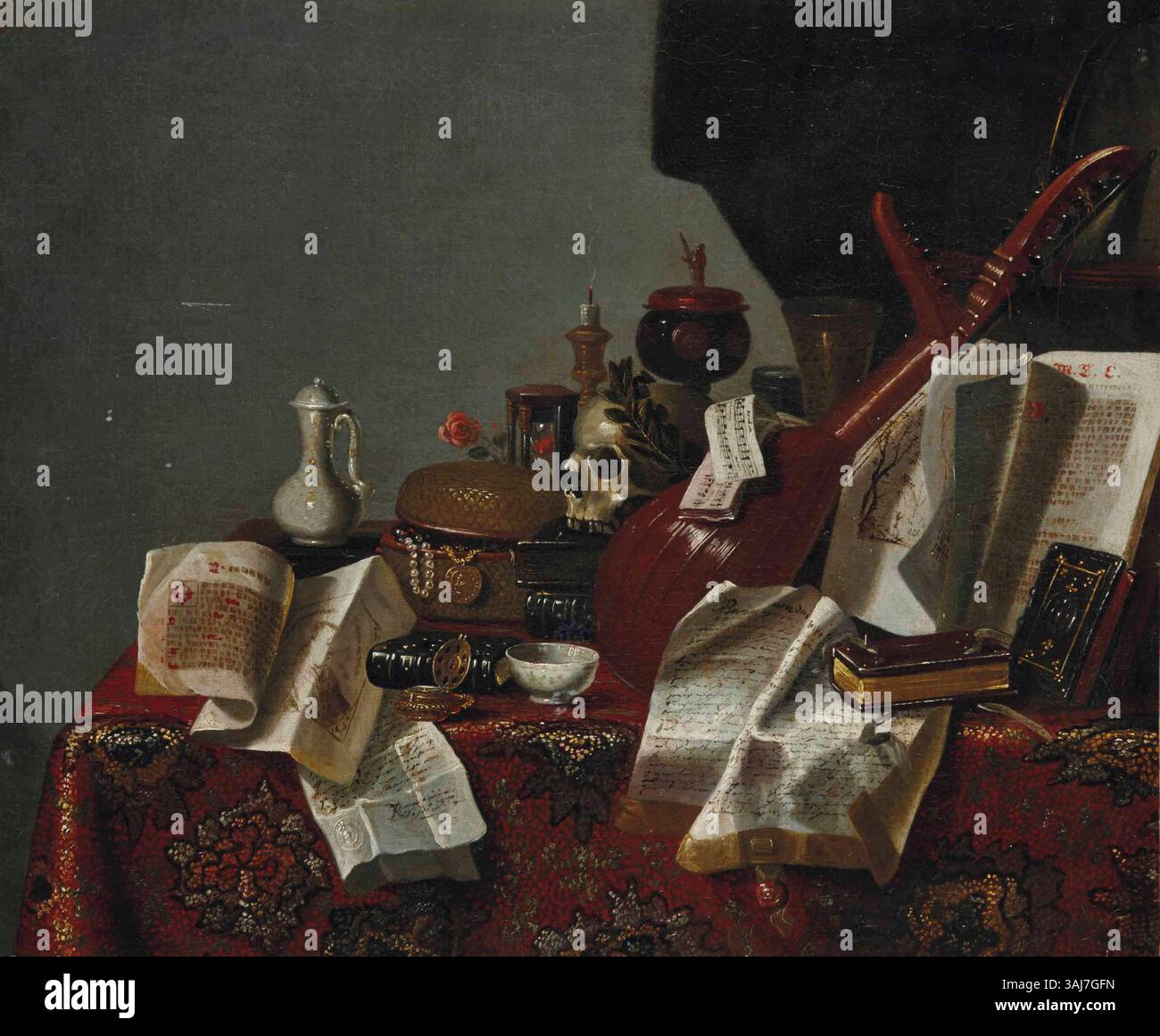 This vanitas painting by Pseudo-Roestraten from the late 17th century ...