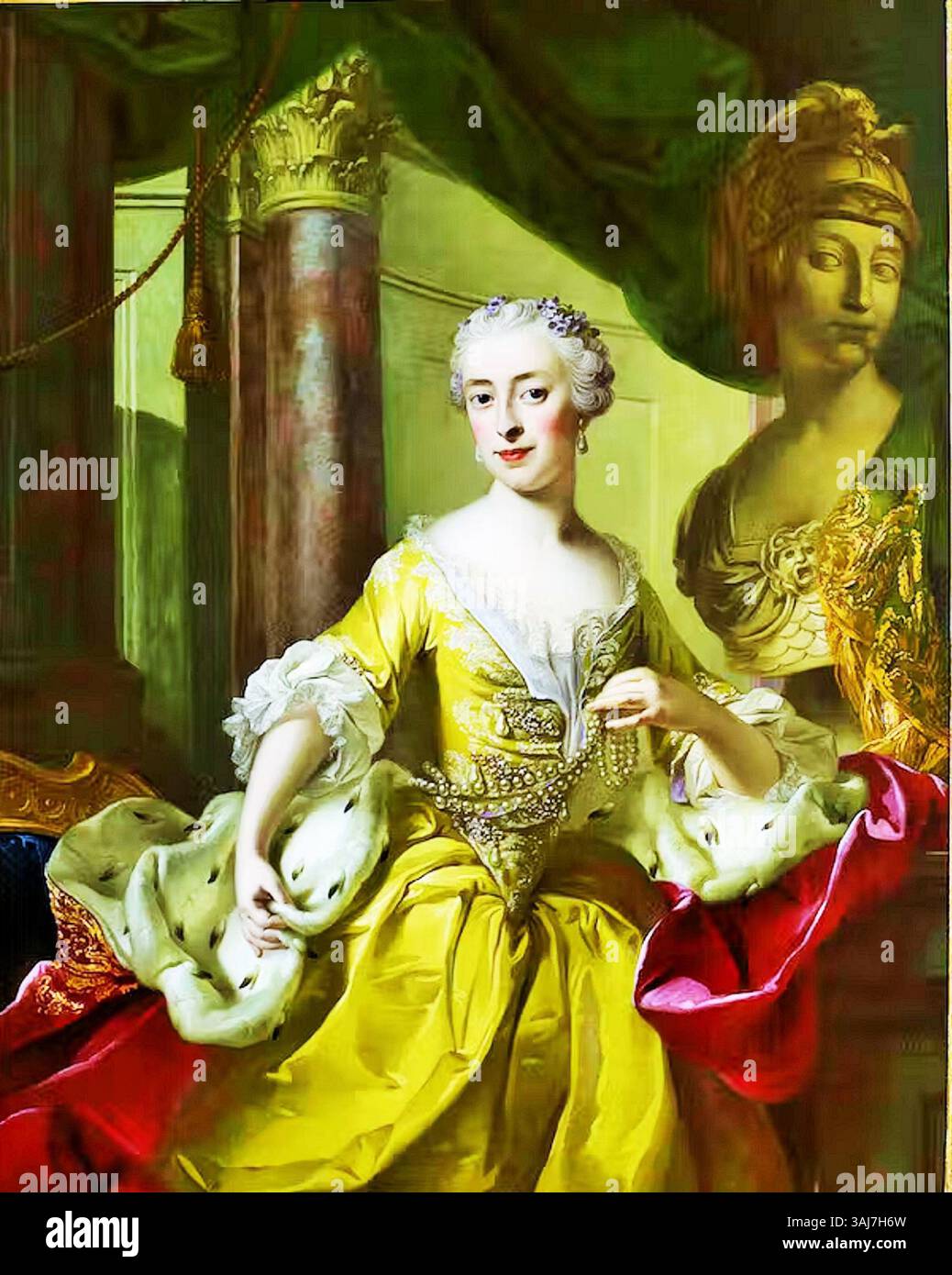 Alexander Roslin's 18th-century portrait of Princess Maria Felice ...