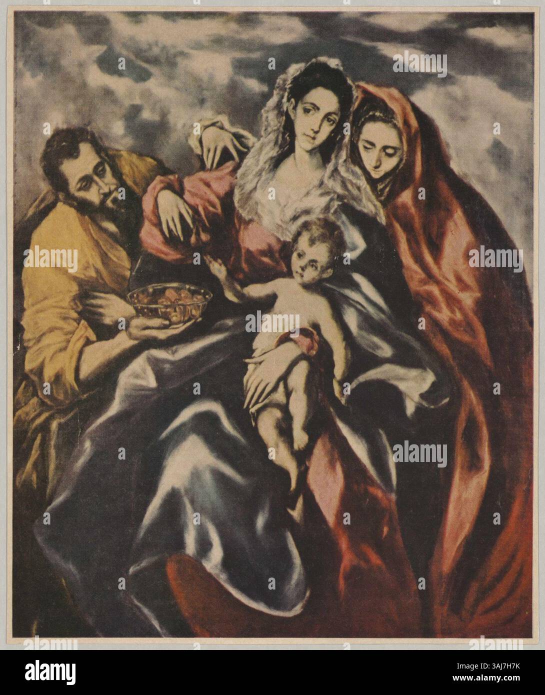 This 1610 painting by El Greco depicts the Holy Family alongside Mary ...