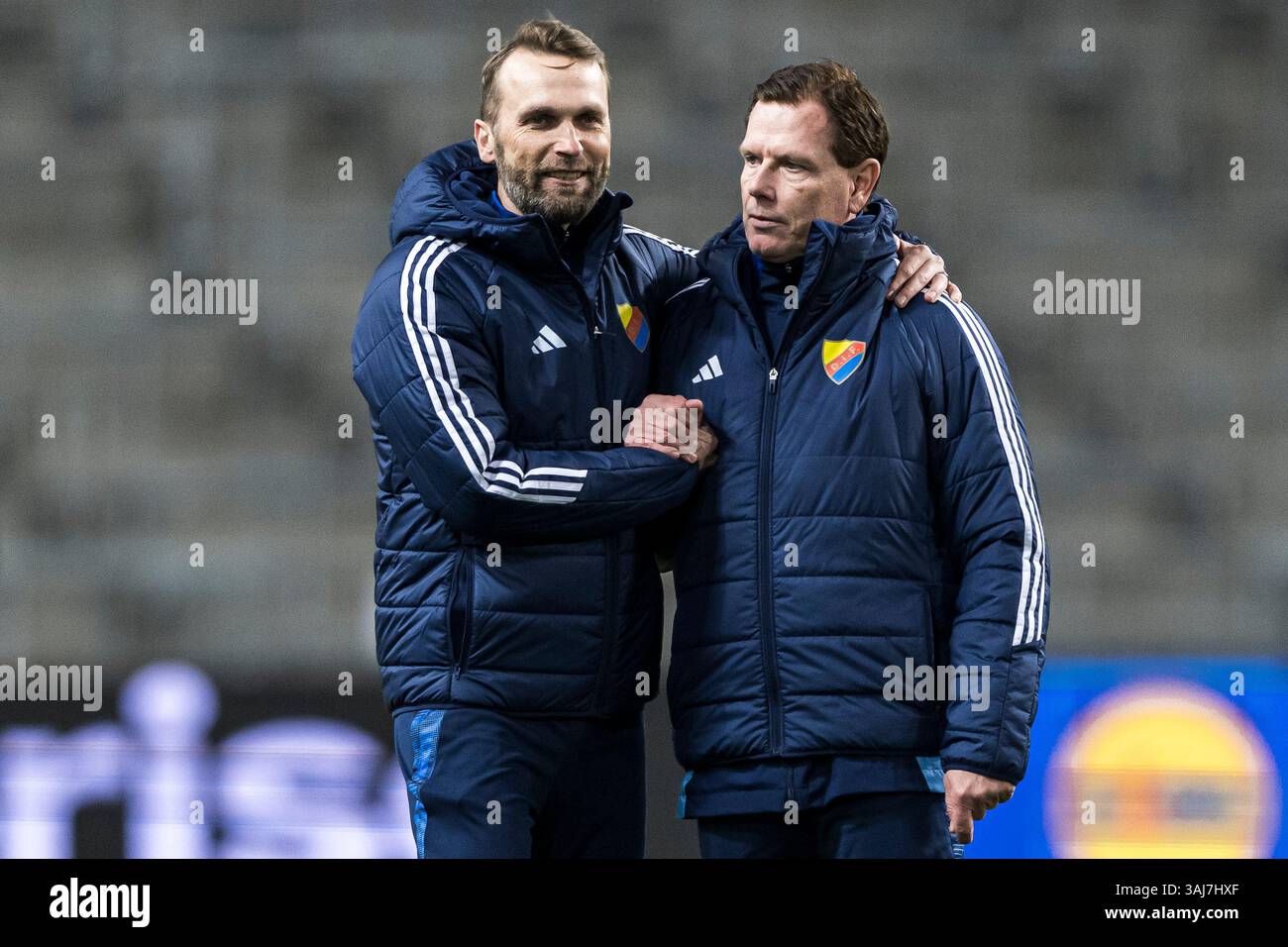 Stockholm, Sweden. 10th Apr, 2025. 250410 Head coach Jani Honkavaara ...