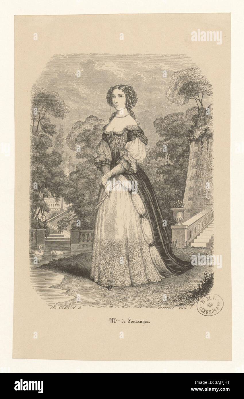 Marie-Angélique de Scorailles, Duchess of Fontanges, depicted in this ...