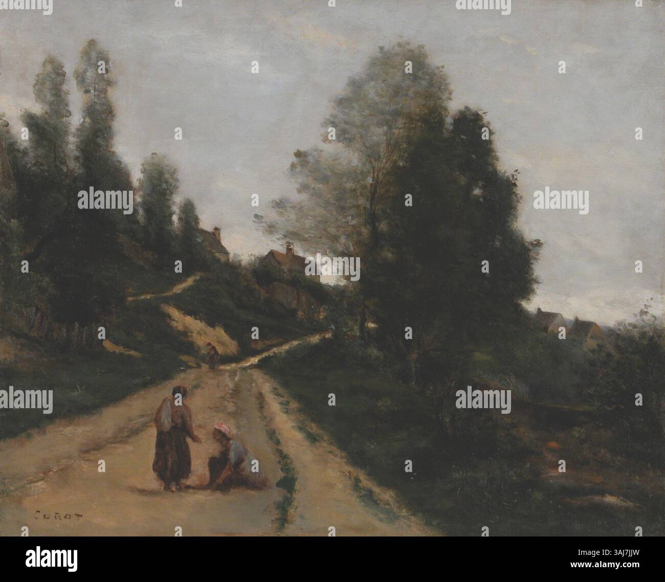 Jean-Baptiste Camille Corot's 'Chemin montant, Gouvieux' (Upward Path ...