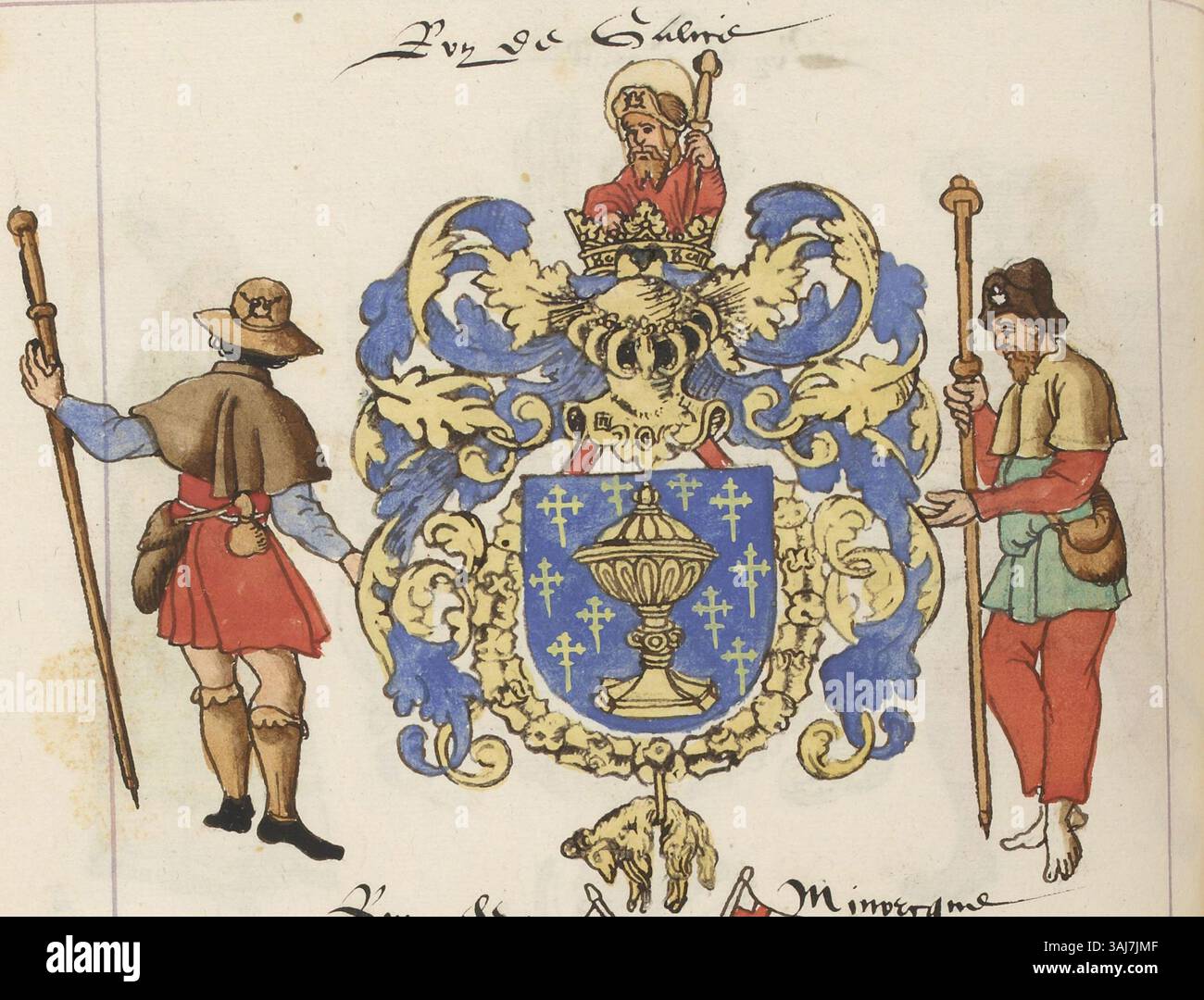 This 16th-century genealogical work by Jean de Vandenesse includes the ...