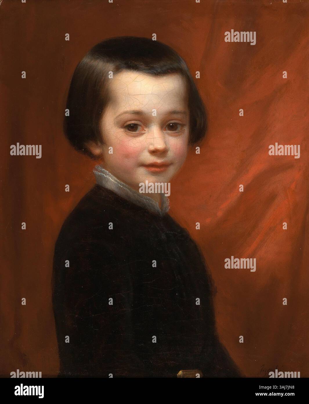 This second sibling portrait by Jacobi from 1854 features two siblings ...