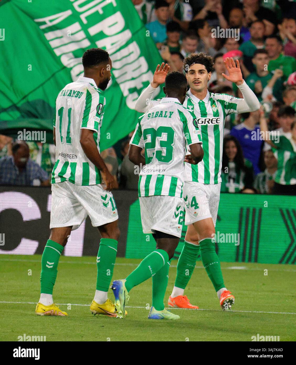 UEFA Conference League soccer match quarter finals Betis vs Jagiellonia ...