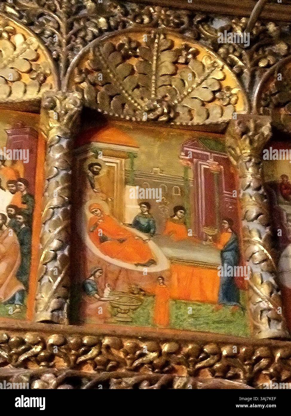 Gheorghe Tattarescu’s 'Icoan de pe Catapeteasma' fresco (1873) in the ...