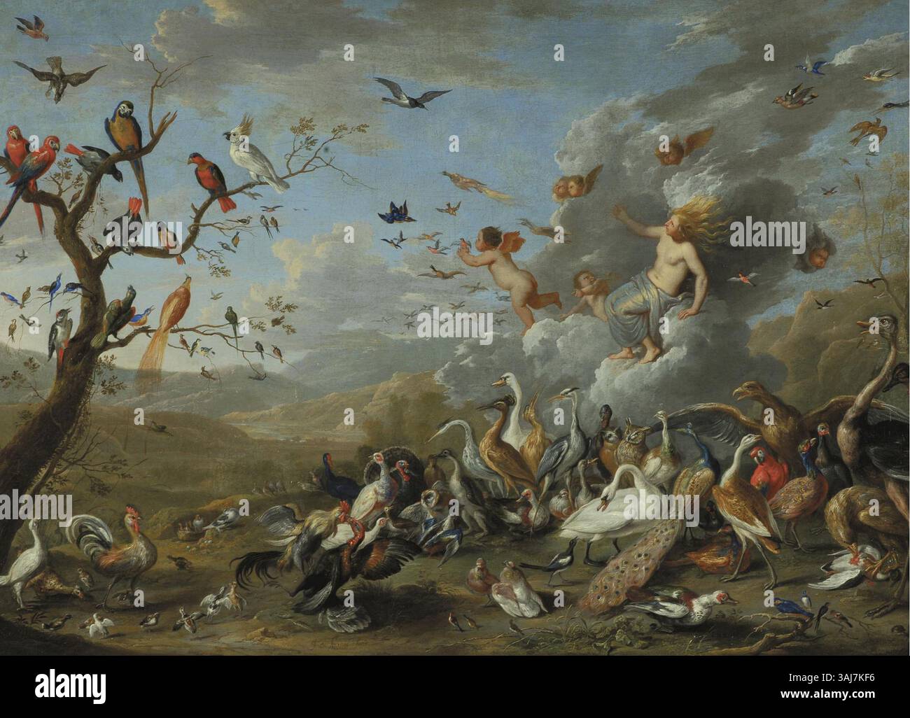 Jan van Kessel the Elder's 'Allegory of Air' (1661) is a vivid oil ...