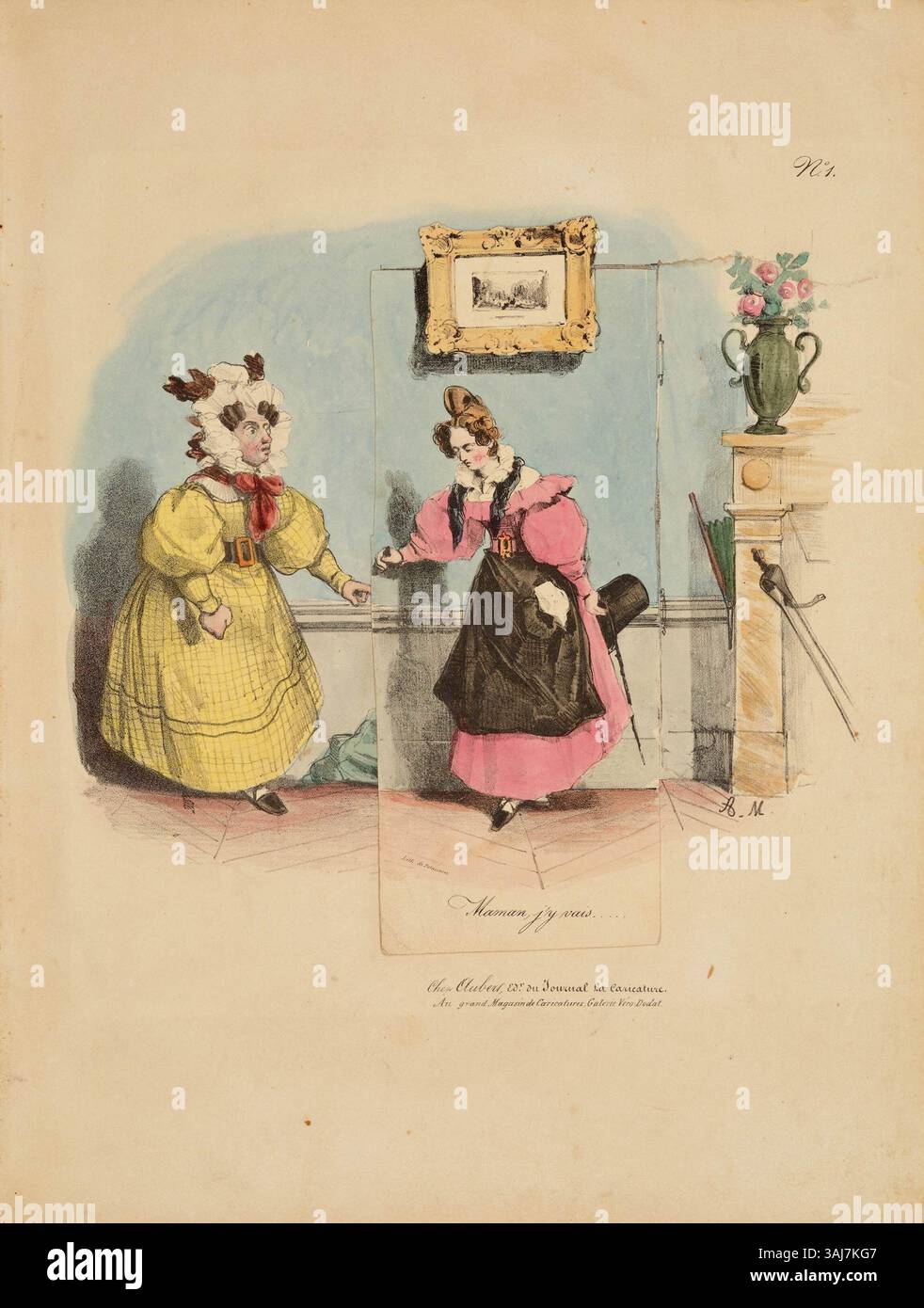 Lithograph by Nicolas-Louis Delaunois (circa 1840) showing ...