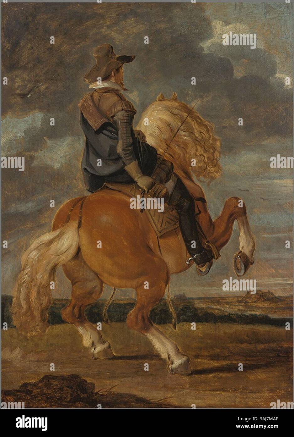 This 17th-century painting, created between 1622 and 1666, depicts a ...