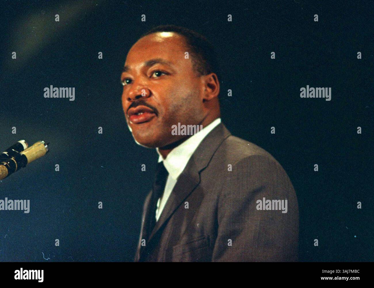 FILE - Dr. Martin Luther King speaks March 25, 1967 at the Chicago ...