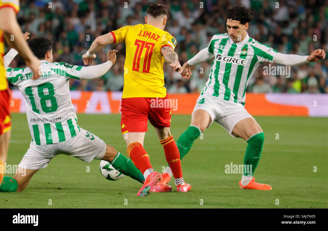 UEFA Conference League soccer match quarter finals Betis vs Jagiellonia ...