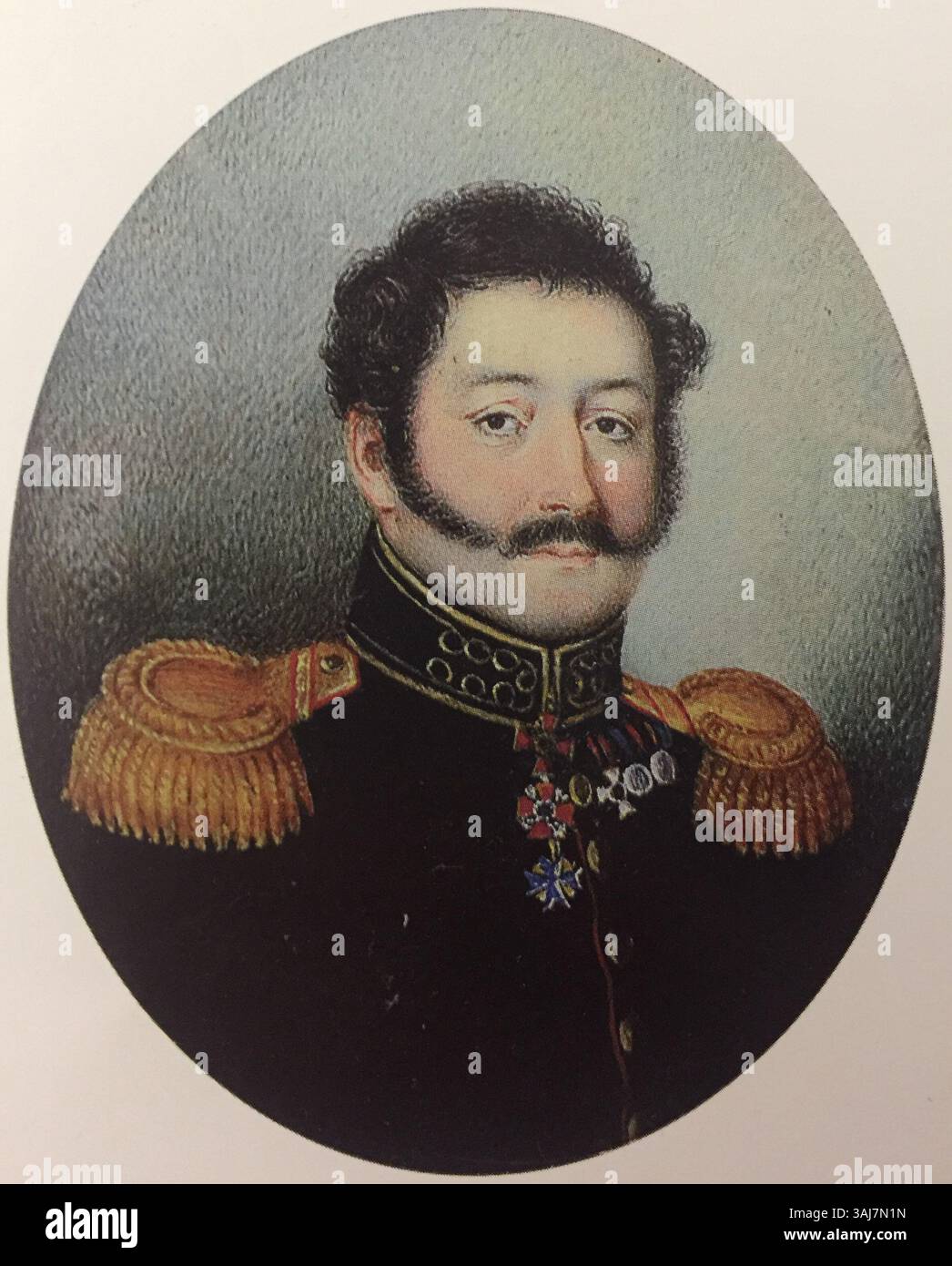 This 1827 portrait by an unidentified artist depicts Alexander ...