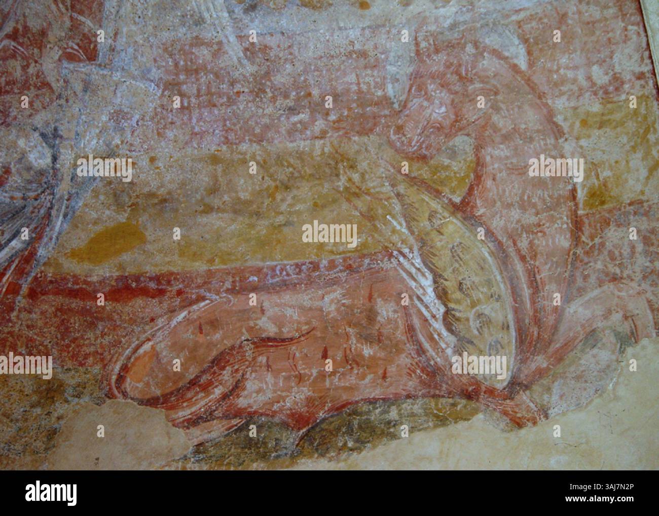 This 12th-century fresco depicts the ox, symbolizing Luke the ...