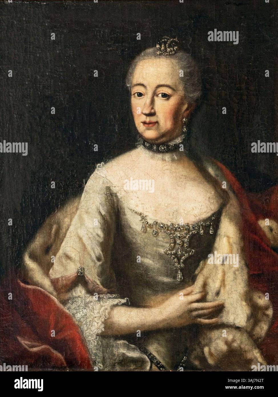 A presumed 18th-century portrait of Marie Leszczynska, Queen of France ...