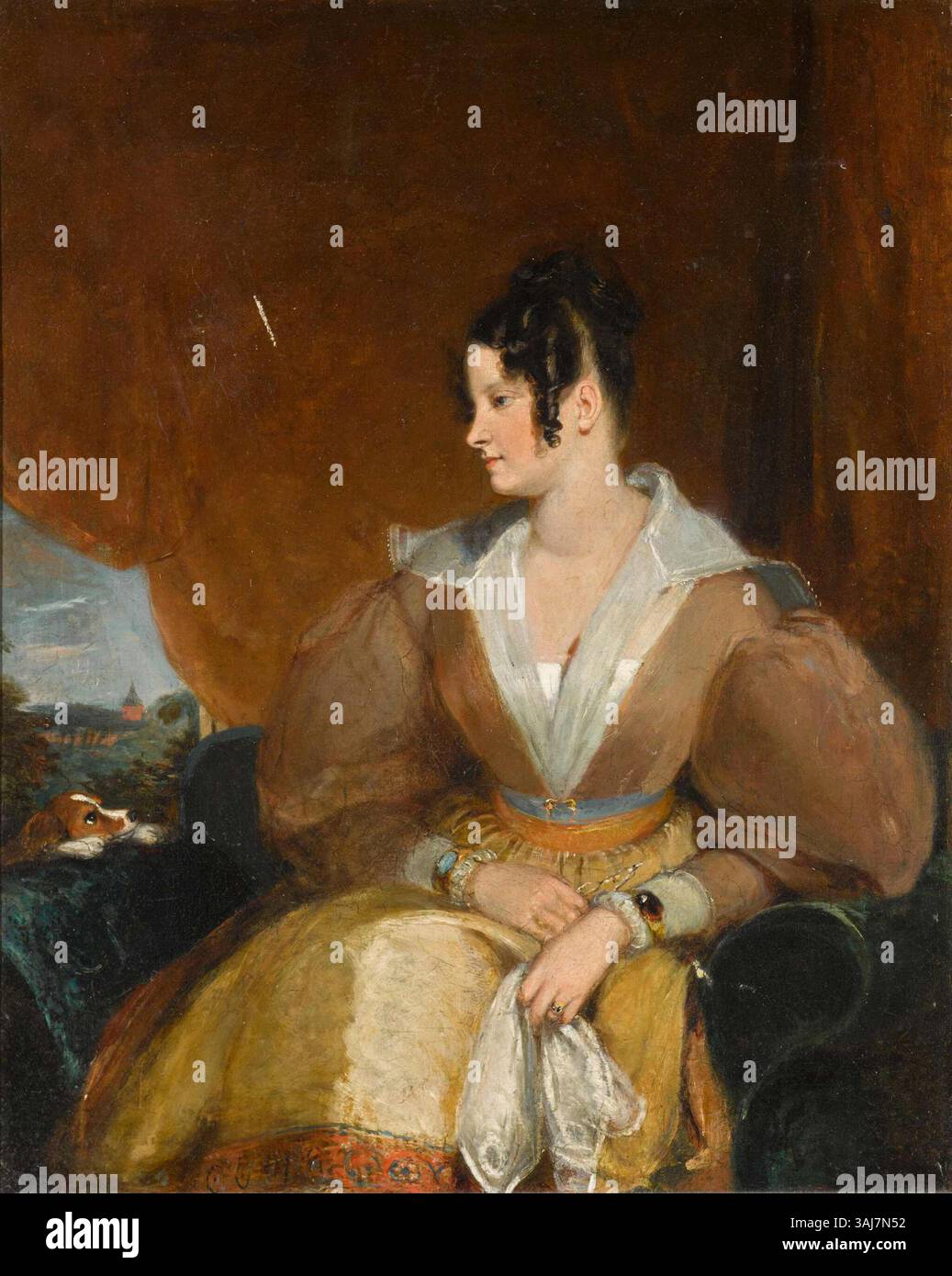 This 19th-century portrait by Andrew Geddes is traditionally identified as Elizabeth Fox ...