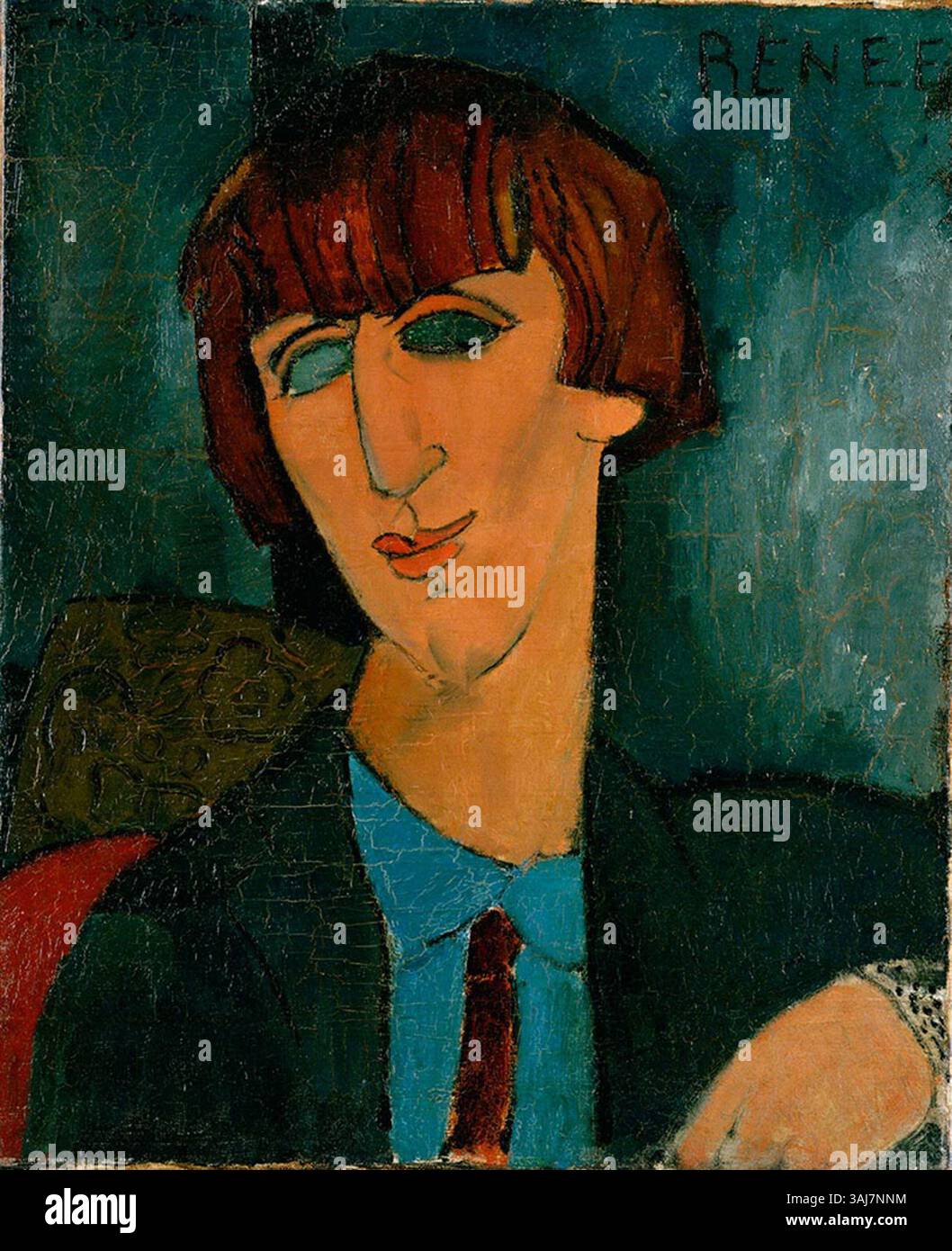 This portrait by Amedeo Modigliani from 1918 features Renée Kisling, a ...