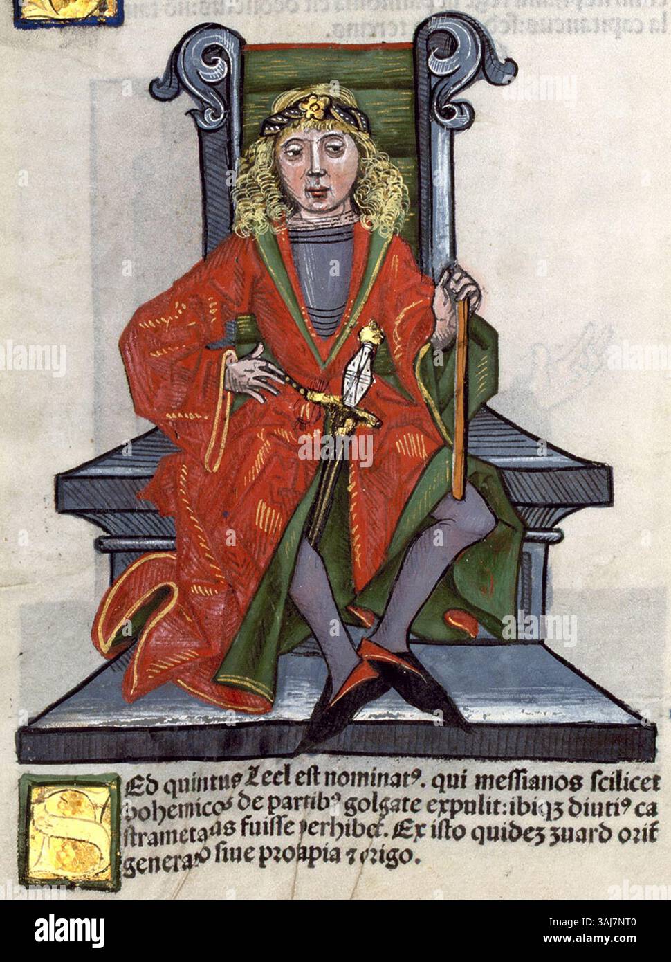 The Chronica Hungarorum by Johannes Thuróczy, completed in 1488 ...